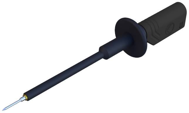 SKS Hirschmann PRUEF 1610 FT Au sw sigurnosni ispitni vrh uticni prikljucak 2 mm CAT II 1000 V crna