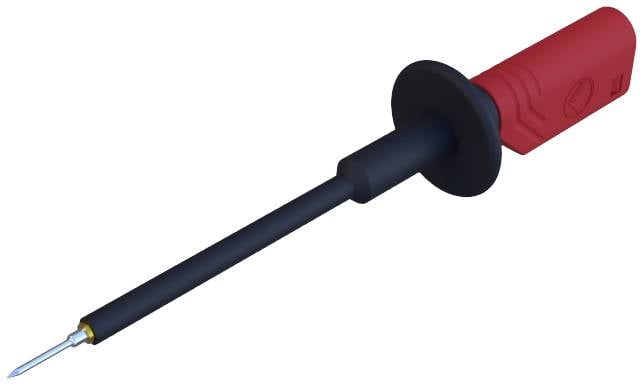 SKS Hirschmann PRUEF 1610 FT Au rt sigurnosni ispitni vrh uticni prikljucak 2 mm CAT II 1000 V crvena