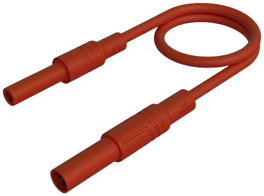 SKS Hirschmann MAL S GG-B 50/2,5 rt sigurnosni merni kabl 4 mm sigurnosni utikac 4 mm sigurnosna uticnica 50 cm crvena