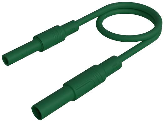 SKS Hirschmann MAL S GG-B 25/2,5 gn sigurnosni merni kabl 4 mm sigurnosni utikac 4 mm sigurnosna uticnica 25 cm zelena