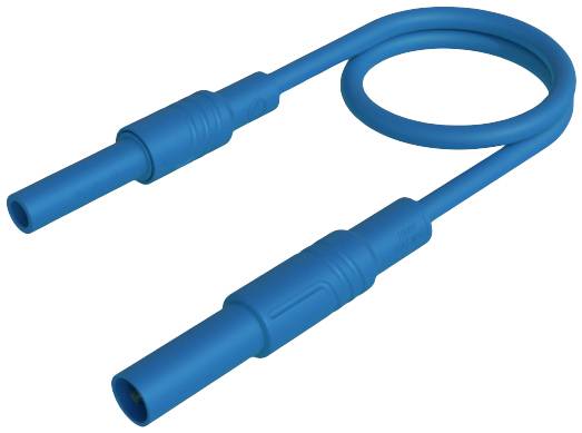 SKS Hirschmann MAL S GG-B 25/2,5 bl sigurnosni merni kabl 4 mm sigurnosni utikac 4 mm sigurnosna uticnica 25 cm plava boja