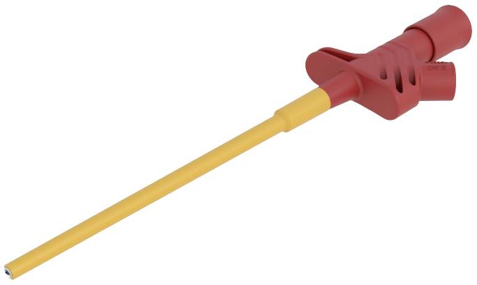 SKS Hirschmann KLEPS 2600 rt sigurnosna krokodilska stezaljka uticni prikljucak 4 mm CAT II crvena