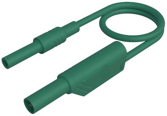 SKS Hirschmann MAL S WS-B 25/2,5 gn sigurnosni merni kabl 4 mm sigurnosna uticnica 4 mm sigurnosni utikac, s mogucnoscu slaganja 25 cm zelena