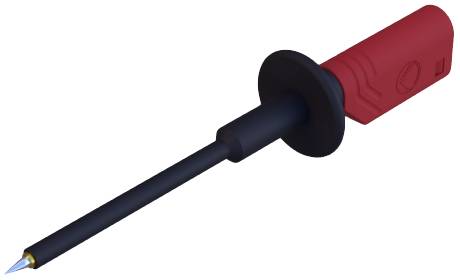 SKS Hirschmann PRUEF 1600 Au rt sigurnosni ispitni vrh uticni prikljucak 2 mm CAT III 1000 V crvena