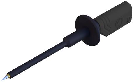 SKS Hirschmann PRUEF 1600 Au sw sigurnosni ispitni vrh uticni prikljucak 2 mm CAT III 1000 V crna