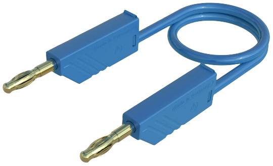 SKS Hirschmann MLN 100/2,5 BL merni kabl [lamelarni muski konektor 4 mm – lamelarni muski konektor 4 mm] 1.00 m plava boja