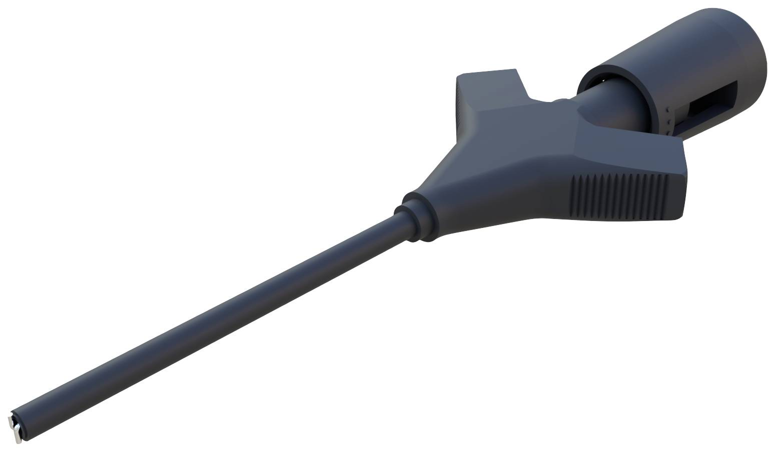 SKS Hirschmann MICRO-KLEPS sw krokodilska stezaljka uticni prikljucak 0,64 mm CAT I crna