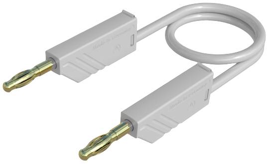 SKS Hirschmann MLN 100/2,5 WS merni kabl [lamelarni muski konektor 4 mm – lamelarni muski konektor 4 mm] 1.00 m bela