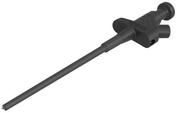 SKS Hirschmann KLEPS 30 sw fina krokodilska stezaljka uticni prikljucak 4 mm CAT I crna