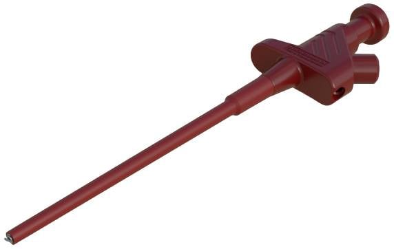 SKS Hirschmann KLEPS 30 rt fina krokodilska stezaljka uticni prikljucak 4 mm CAT I crvena