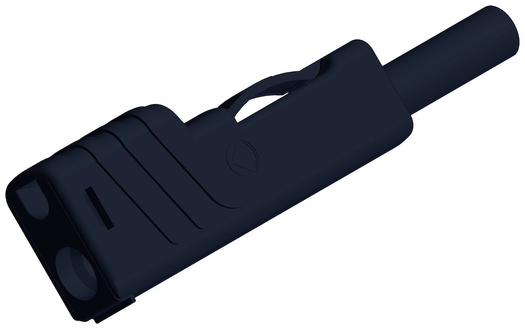 SKS Hirschmann SLS 200 laboratorijski muski konektor ravni muski konektor Pin-fi: 4 mm crna
