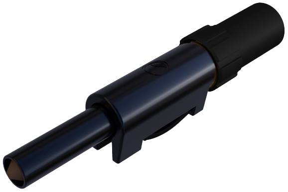 SKS Hirschmann SLS 20 B laboratorijski muski konektor ravni muski konektor Pin-fi: 4 mm crna