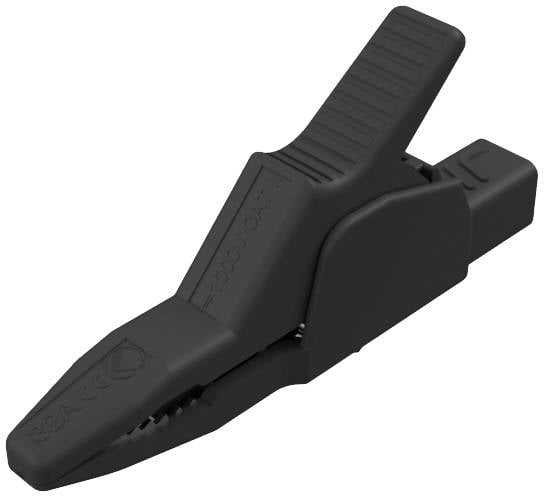 SKS Hirschmann AK 2 B 2540 I sw sigurnosna krokodilska stezaljka uticni prikljucak 4 mm CAT II 1000 V crna