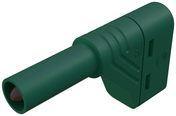 SKS Hirschmann LAS S W sigurnosni lamelarni muski konektor kutni muski konektor Pin-fi: 4 mm zelena