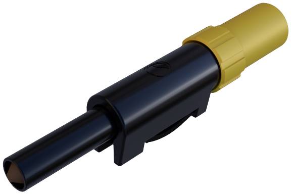 SKS Hirschmann SLS 10 B laboratorijski muski konektor ravni muski konektor Pin-fi: 4 mm zuta