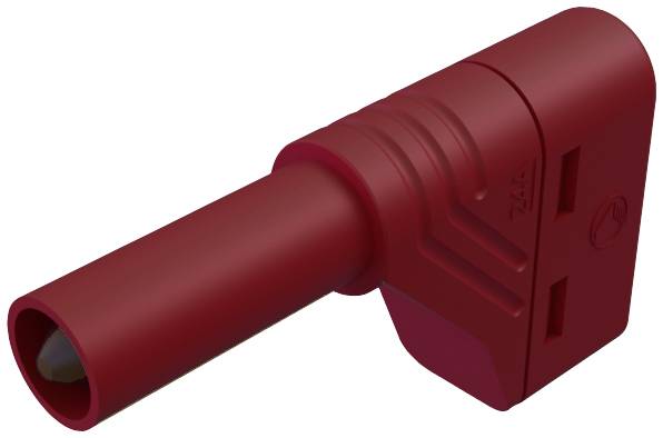SKS Hirschmann LAS S W sigurnosni lamelarni muski konektor kutni muski konektor Pin-fi: 4 mm crvena