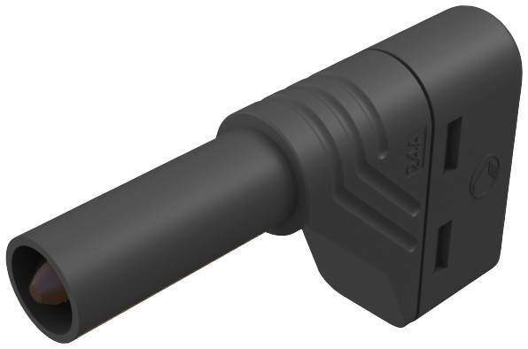 SKS Hirschmann LAS S W sigurnosni lamelarni muski konektor kutni muski konektor Pin-fi: 4 mm crna