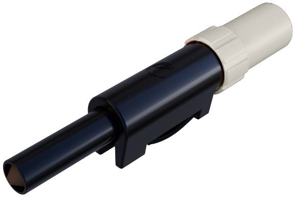 SKS Hirschmann SLS 10 B laboratorijski muski konektor ravni muski konektor Pin-fi: 4 mm bela