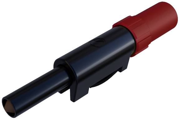 SKS Hirschmann SLS 10 B laboratorijski muski konektor ravni muski konektor Pin-fi: 4 mm crvena