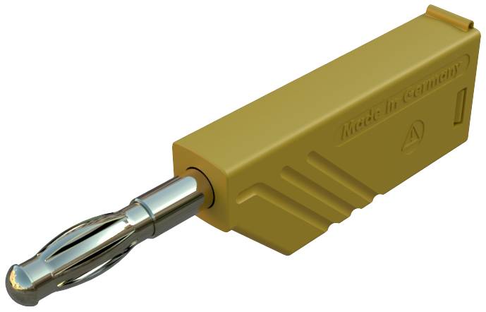SKS Hirschmann LAS N WS Au lamelarni utikac ravni muski konektor Pin-fi: 4 mm zuta