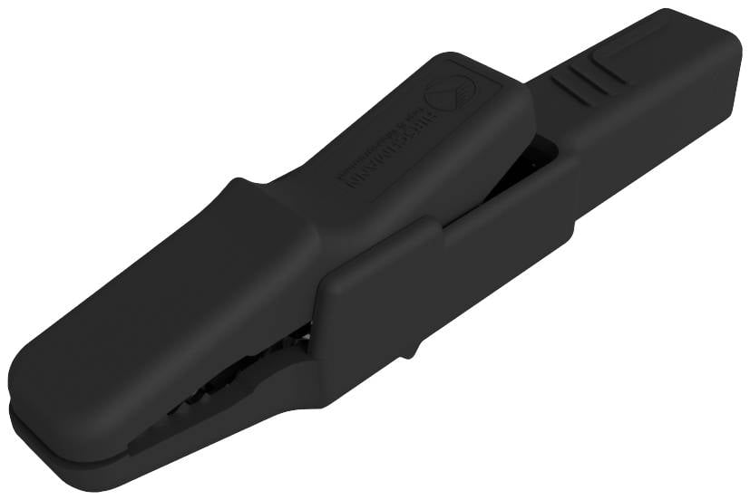 SKS Hirschmann AK 2 B sw sigurnosna krokodilska stezaljka uticni prikljucak 4 mm CAT II 300 V crna