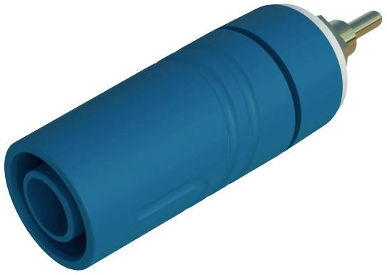 SKS Hirschmann SAB 2630 S1,9 Au sigurnosni laboratorijski zenski konektor zenski konektor, vertikalna ugradnja Pin-fi: 4 mm plava boja
