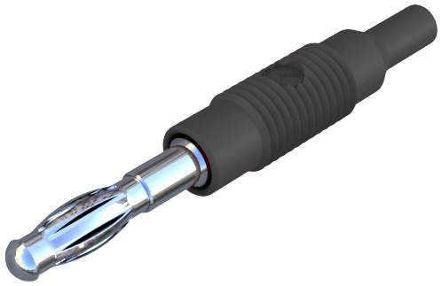 SKS Hirschmann MZS 4 prijelazni utikac konektor 4 mm – uticnica 2 mm crna