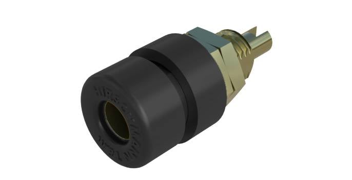 SKS Hirschmann BIL 30 Au laboratorijski zenski konektor zenski konektor, vertikalna ugradnja Pin-fi: 4 mm crna