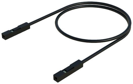 SKS Hirschmann MKL 0,64/25-0,25 merni kabl [uticnica 0.64 mm – uticnica 0.64 mm] 25.00 cm crna
