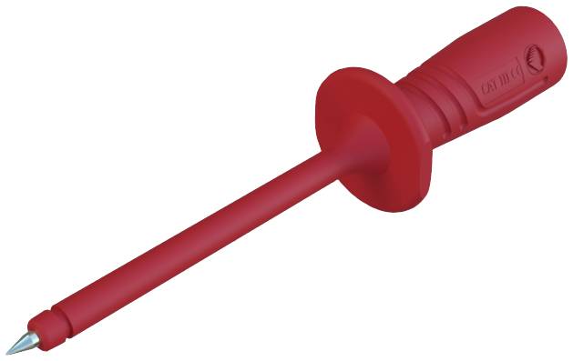 SKS Hirschmann PRUEF 2600 rt sigurnosni ispitni vrh uticni prikljucak 4 mm CAT III 1000 V crvena