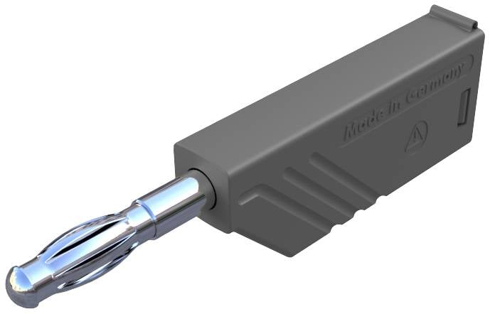 SKS Hirschmann LAS N WS grau lamelarni utikac ravni muski konektor Pin-fi: 4 mm siva