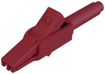SKS Hirschmann MA 260 SH rt sigurnosna krokodilska stezaljka uticni prikljucak 4 mm CAT II 300 V crvena
