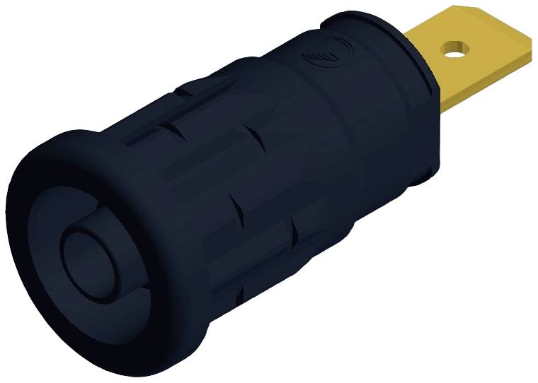 SKS Hirschmann SEP 2620 F6,3 sigurnosni laboratorijski zenski konektor zenski konektor, vertikalna ugradnja Pin-fi: 4 mm crna