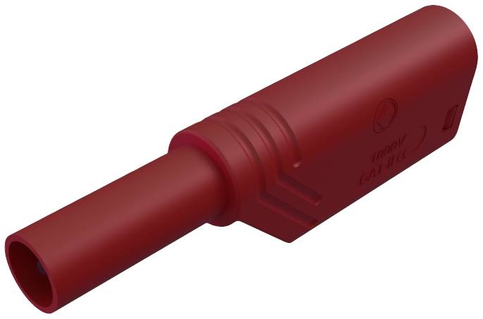 SKS Hirschmann LAS S WS sigurnosni lamelarni muski konektor ravni muski konektor Pin-fi: 4 mm crvena