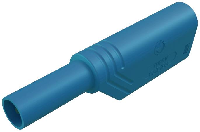 SKS Hirschmann LAS S G sigurnosni lamelarni muski konektor ravni muski konektor Pin-fi: 4 mm plava boja