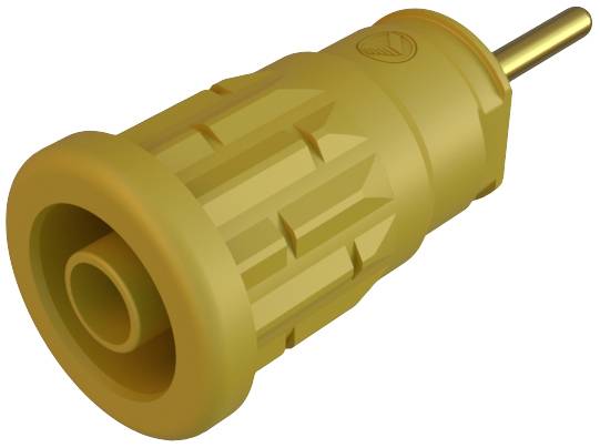 SKS Hirschmann SEP 2630 S1,9 sigurnosni laboratorijski zenski konektor zenski konektor, vertikalna ugradnja Pin-fi: 4 mm zuta