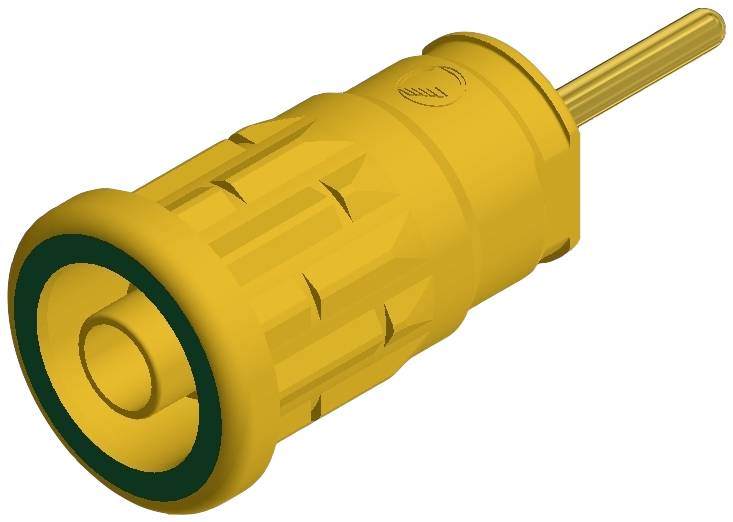 SKS Hirschmann SEP 2630 S1,9 sigurnosni laboratorijski zenski konektor zenski konektor, vertikalna ugradnja Pin-fi: 4 mm zuta, zelena
