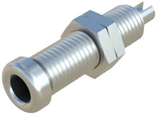 SKS Hirschmann BU 20 laboratorijski zenski konektor zenski konektor, vertikalna ugradnja Pin-fi: 4 mm niklovani