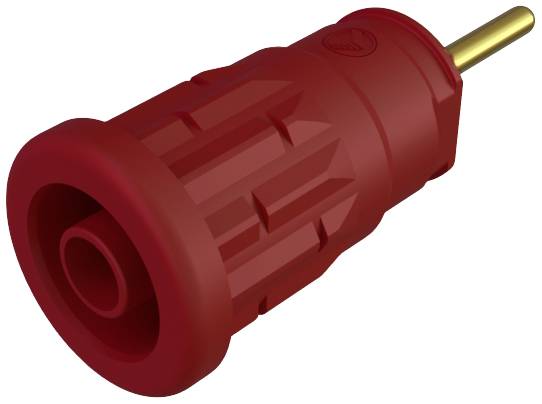 SKS Hirschmann SEP 2630 S1,9 sigurnosni laboratorijski zenski konektor zenski konektor, vertikalna ugradnja Pin-fi: 4 mm crvena