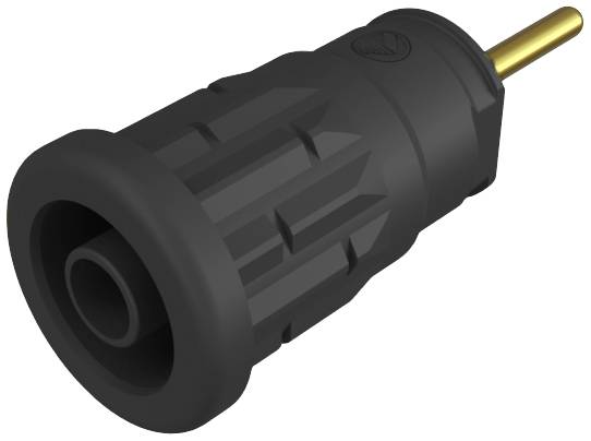 SKS Hirschmann SEP 2630 S1,9 sigurnosni laboratorijski zenski konektor zenski konektor, vertikalna ugradnja Pin-fi: 4 mm crna