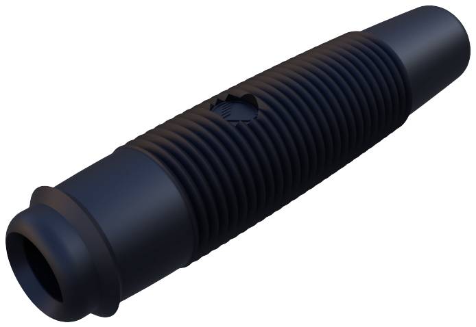 SKS Hirschmann KUN 30 Au laboratorijski zenski konektor zenski konektor, ravni Pin-fi: 4 mm crna