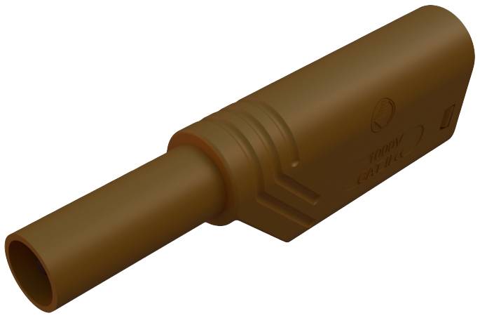 SKS Hirschmann LAS S G sigurnosni lamelarni muski konektor ravni muski konektor Pin-fi: 4 mm smedja boja
