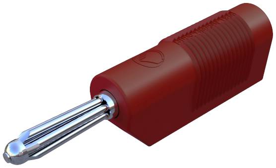 SKS Hirschmann BSB 20 K olovkasti utikac ravni muski konektor Pin-fi: 4 mm crvena