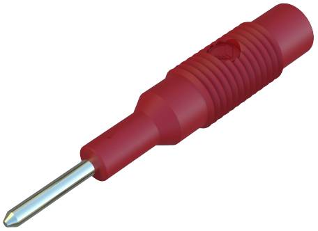 SKS Hirschmann MZS 2 prijelazni utikac konektor 2 mm – uticnica 4 mm crvena