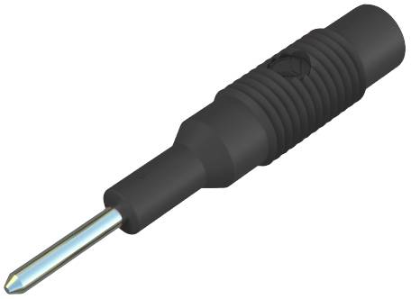 SKS Hirschmann MZS 2 prijelazni utikac konektor 2 mm – uticnica 4 mm crna