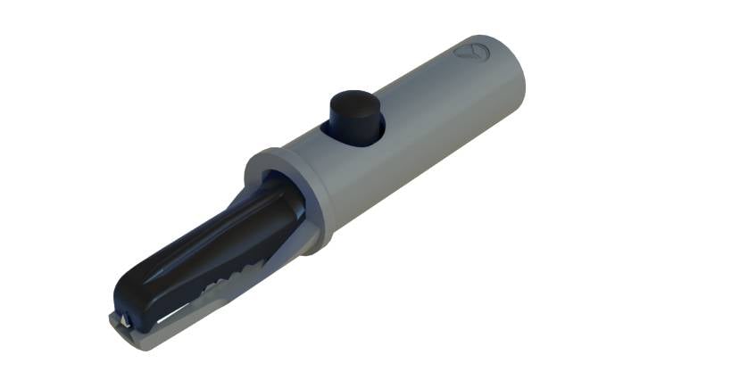 SKS Hirschmann AK 10 krokodilska stezaljka crna Stezni raspon maks.: 6 mm duzina: 53 mm