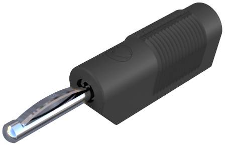 SKS Hirschmann VSB 20 banana utikac ravni muski konektor Pin-fi: 4 mm crna