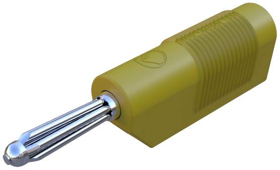 SKS Hirschmann BSB 20 K olovkasti utikac ravni muski konektor Pin-fi: 4 mm zuta