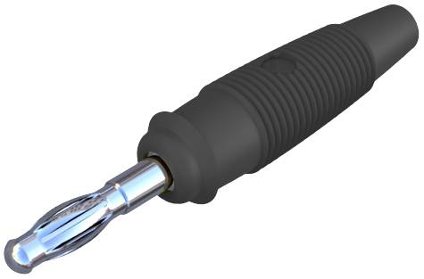 SKS Hirschmann LAS 30 lamelarni utikac ravni muski konektor Pin-fi: 4 mm crna