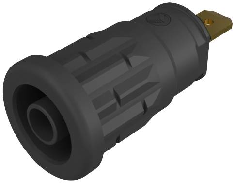 SKS Hirschmann SEP 2610 F4,8 sigurnosni laboratorijski zenski konektor zenski konektor, vertikalna ugradnja Pin-fi: 4 mm crna